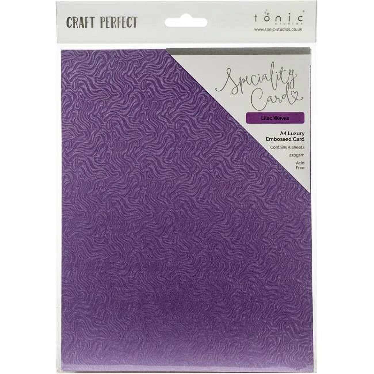 Tonic Studios LUXEMB-9843E Lilac Waves - Luxury Embossed Cardstock ...