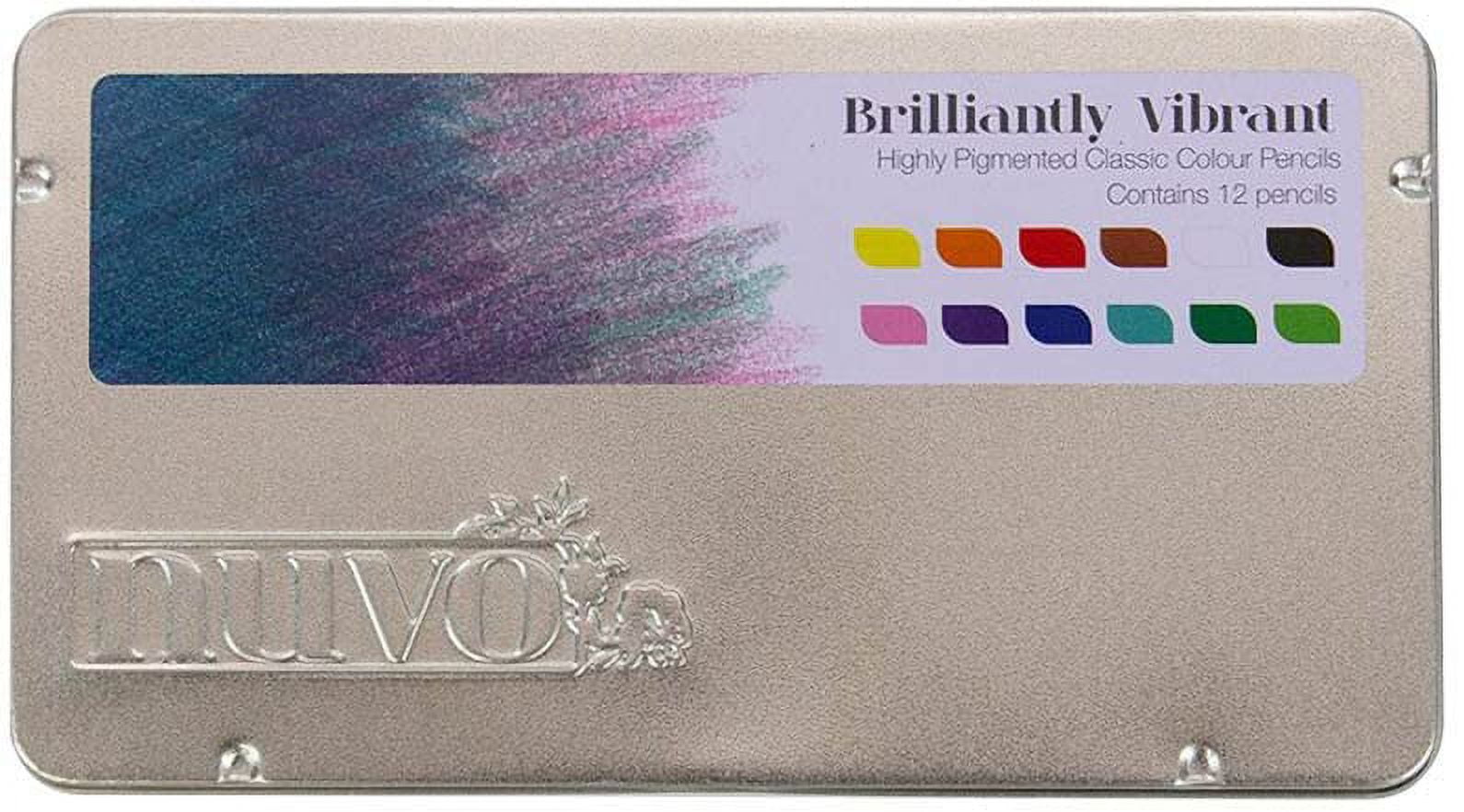Tonic Studios Nuvo Classic Color Pencils 12/Pkg-Brilliantly Vibrant ...