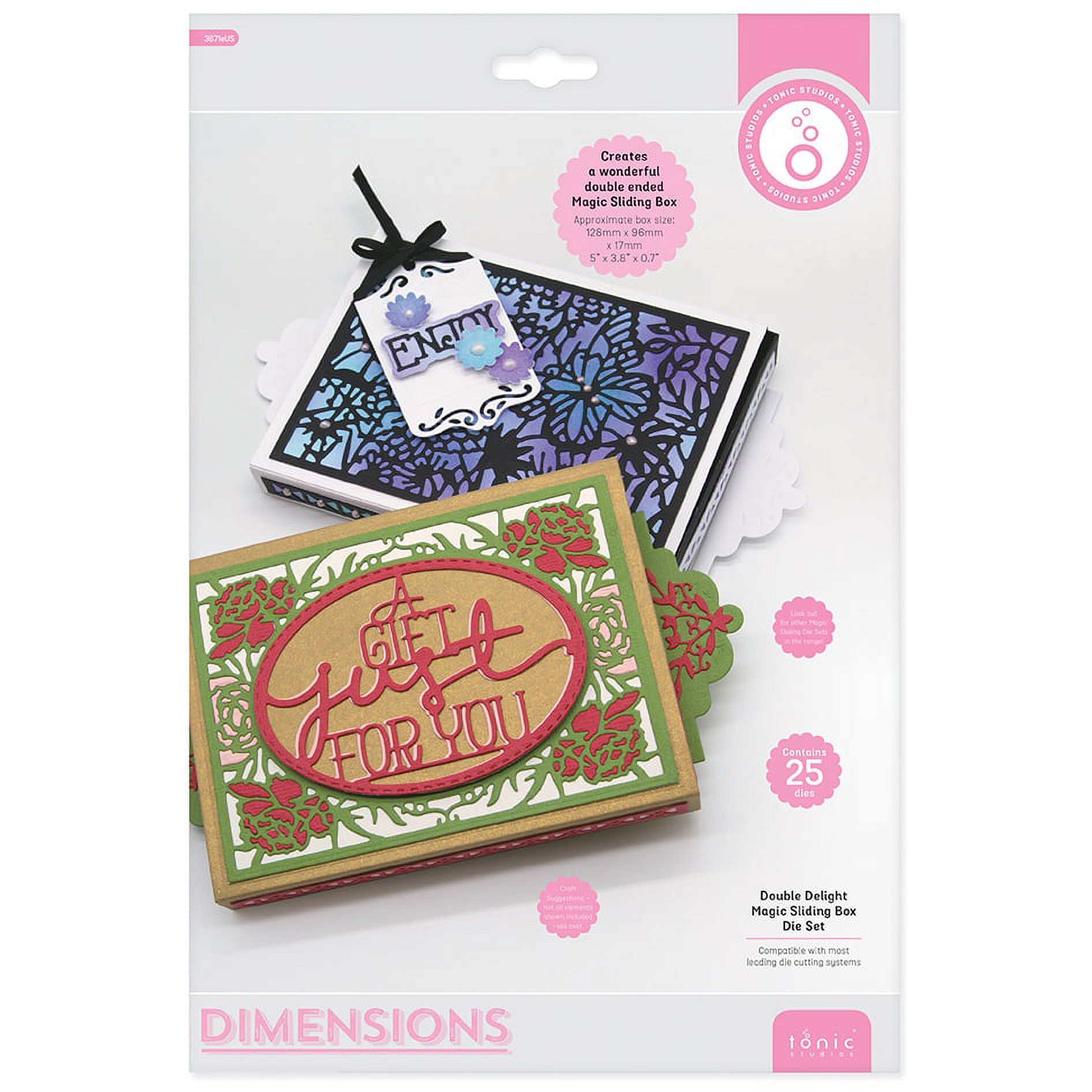 Graphic 45 Staples Dies-Large Tag, ATC Tag & Flower - Walmart.com