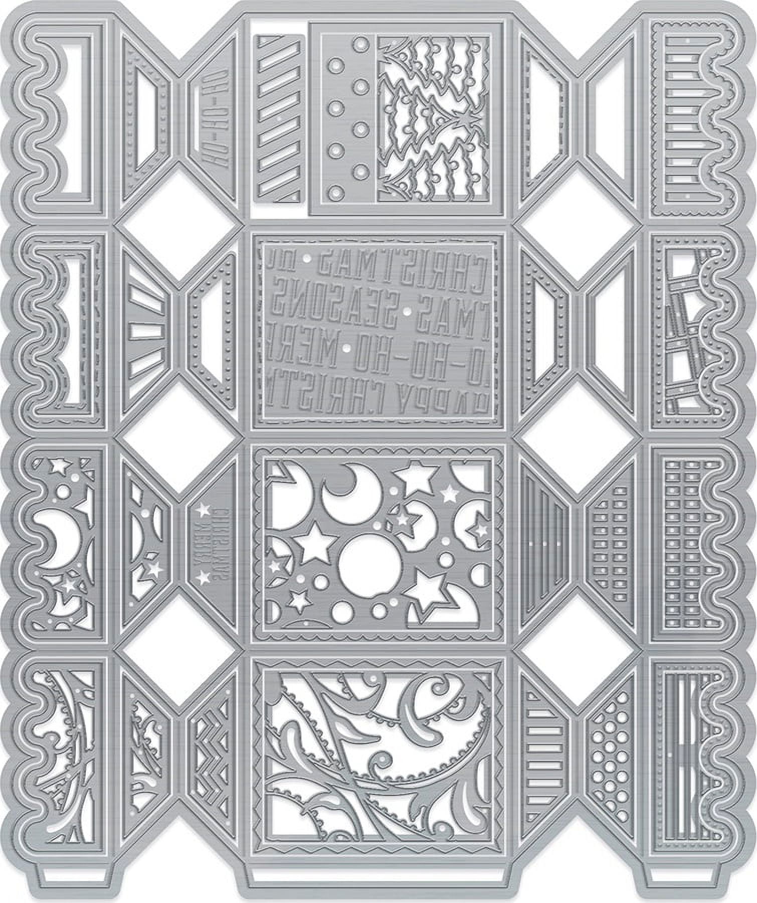 Tonic Studios Verso Dimensions Dies 41/Pkg-Deco-Edged Square Cracker ...