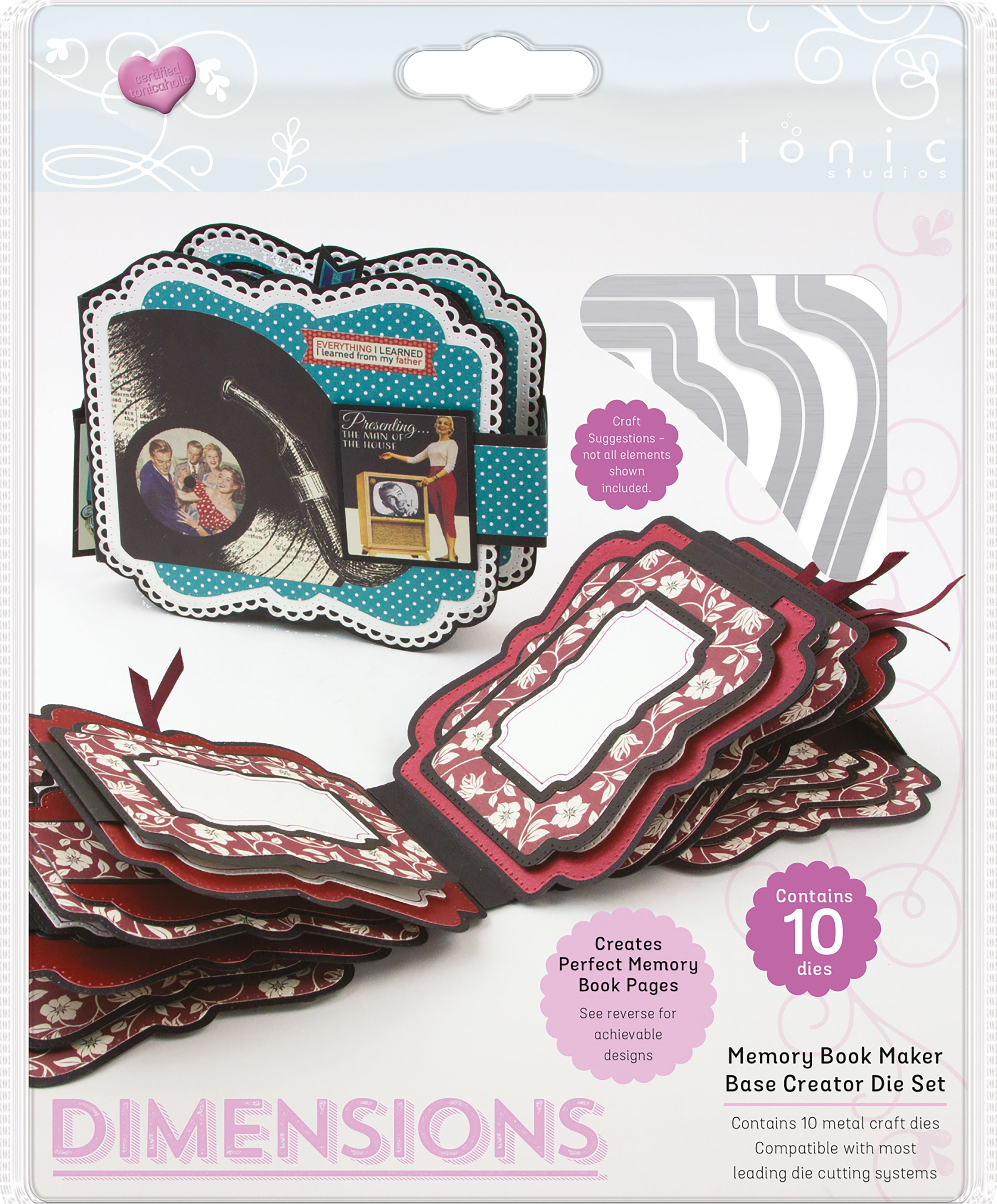 Tonic Studios Verso Dimensions Dies-Memory Book Maker Base Creator ...