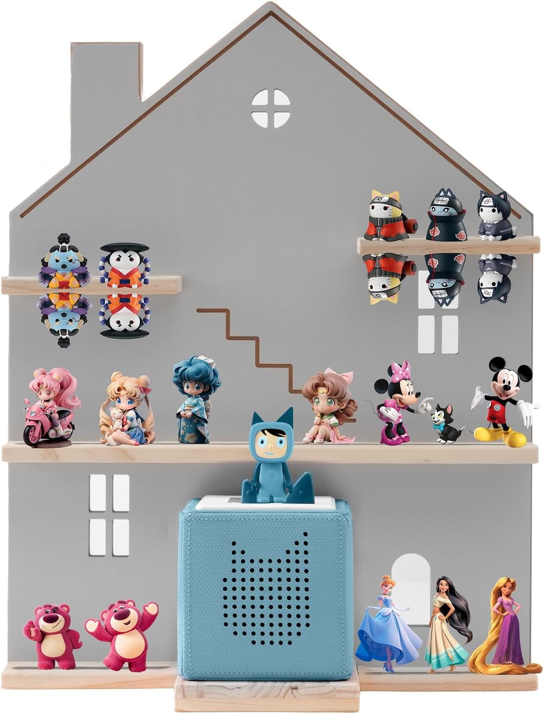 Tonie Shelf House for Toniebox,Magnetic Wooden Floating Shelves ...
