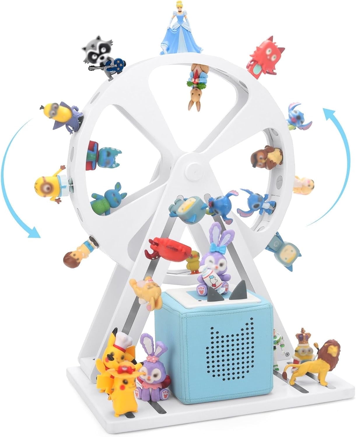 RZYLKA Tonies Box Organizer Shelf, Ferris Wheel, 360° Magnetic ...