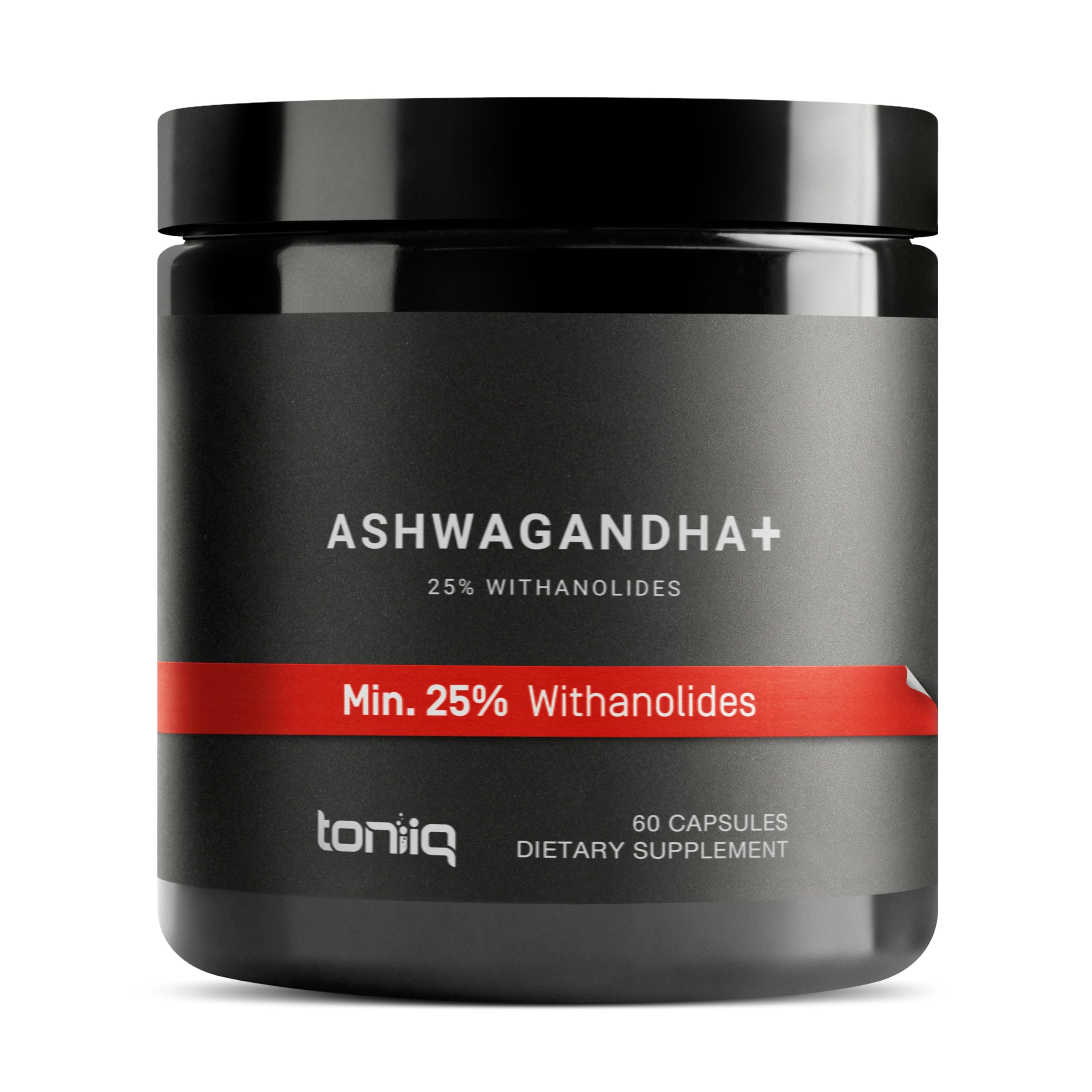 Toniiq Ashwagandha Supplement Capsules - 25% Withanolides - Stress ...