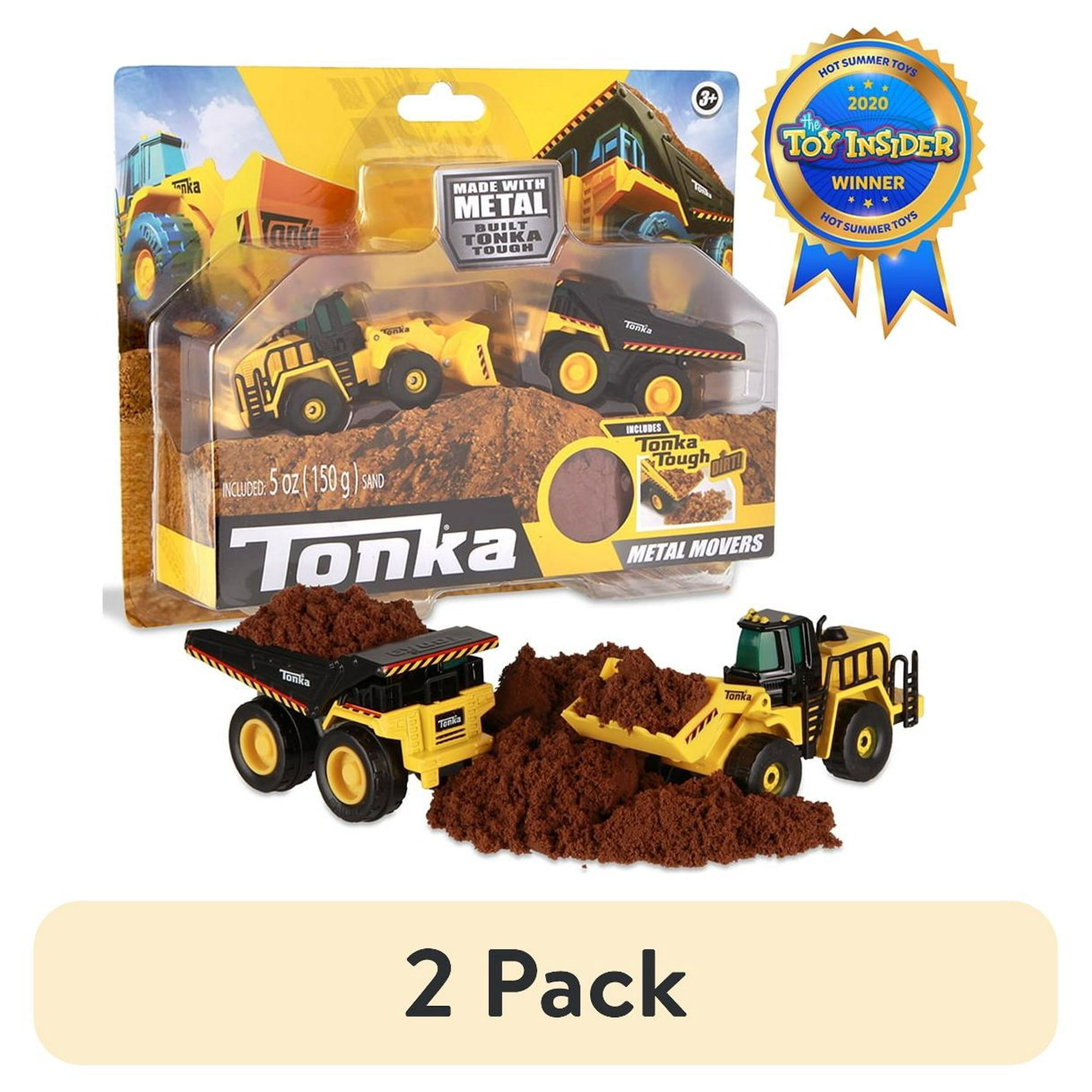 (2 pack) Tonka - Metal Movers Combo Pack - Mighty Dump Truck 2 and ...