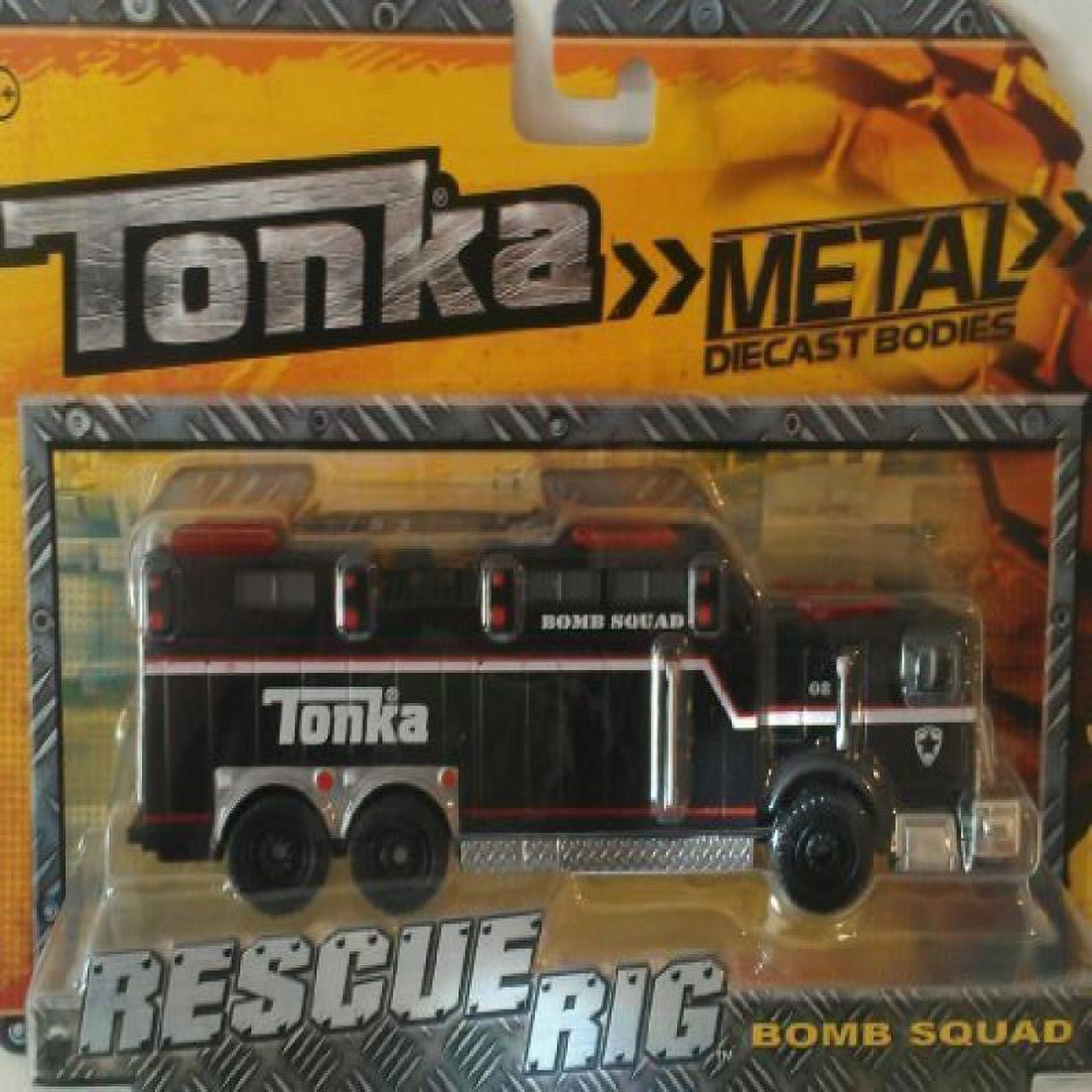 Tonka Metal Rescue Rig Bomb Squad Black Truck - Walmart.com