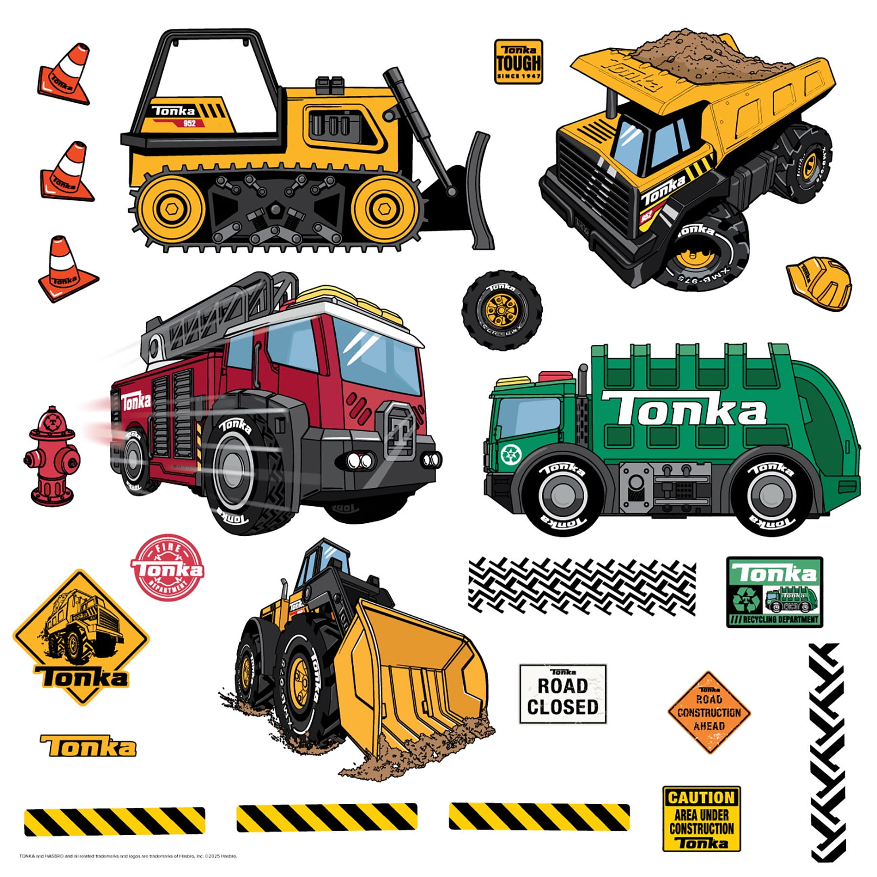 Tonka Trucks Wall Decals - Walmart.com