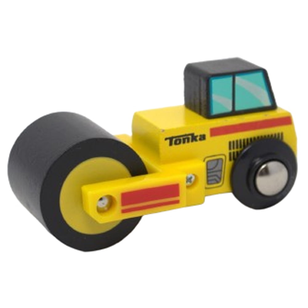 Tonka Wooden Push Around Toy Drum Roller Truck - Roller Turns ...