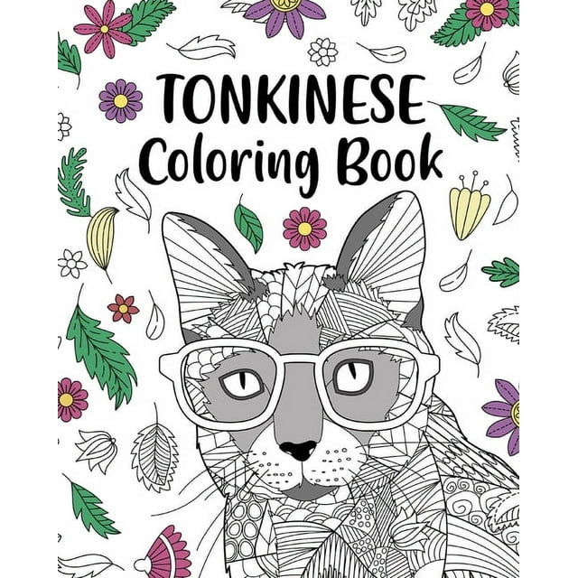 Tonkinese Cat Coloring Book: Funny Quotes and Freestyle Drawing Pages ...