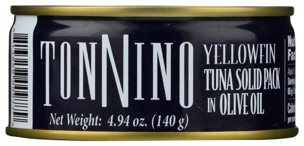 Tonnino Yellowfin Tuna Solid Pack in Olive Oil, 4.9 oz - Walmart.com