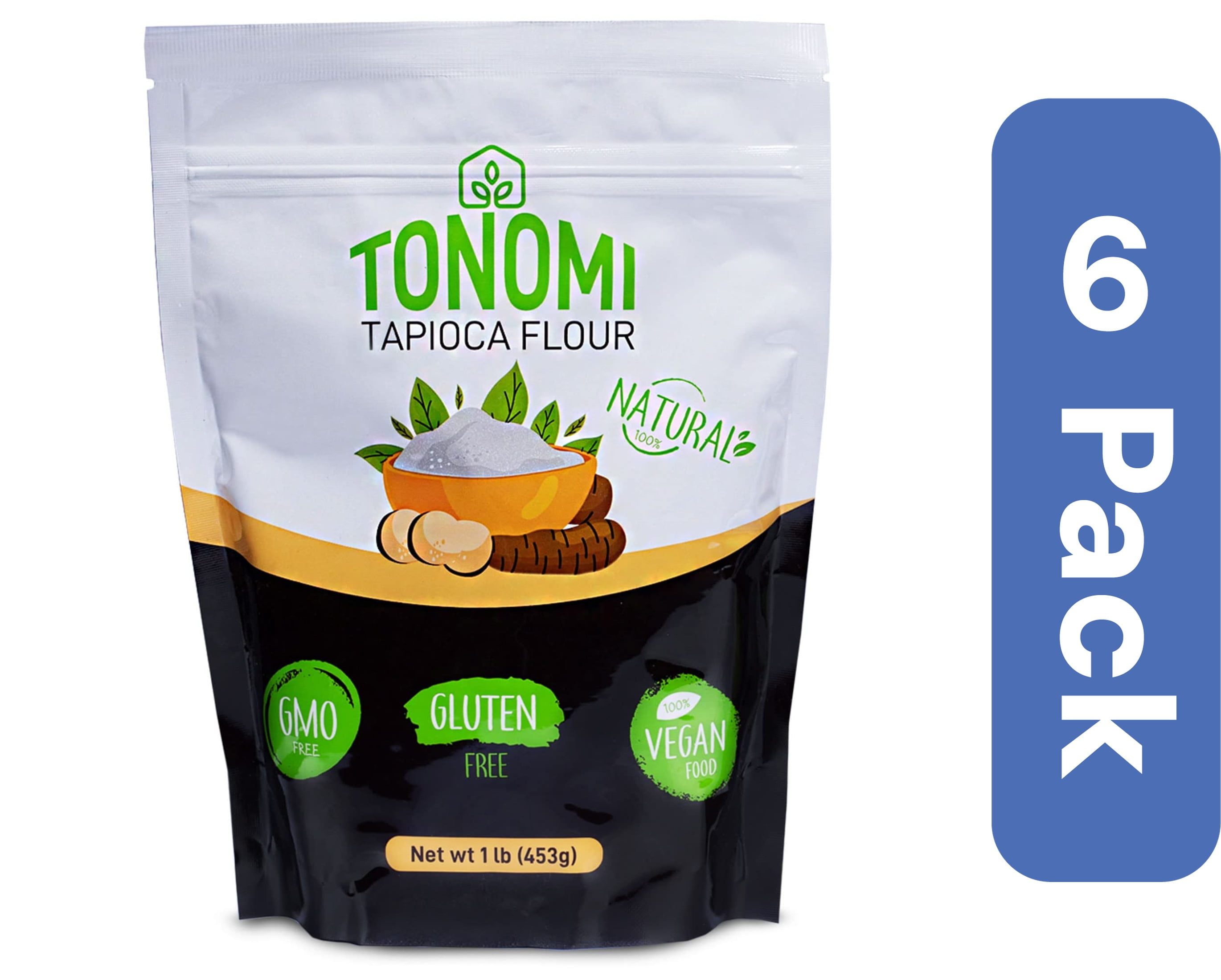 Tonomi Tapioca Baking Flour 1 lb (Pack of 6) - Walmart.com