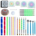 Tonsiki 34PCS Mandala Dotting Tools Painting Kit,Rock Dot Paint ...