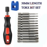 Uxcell T25 Magnetic Security Impact Torx Screwdriver Bit 1/4" Hex Shank ...
