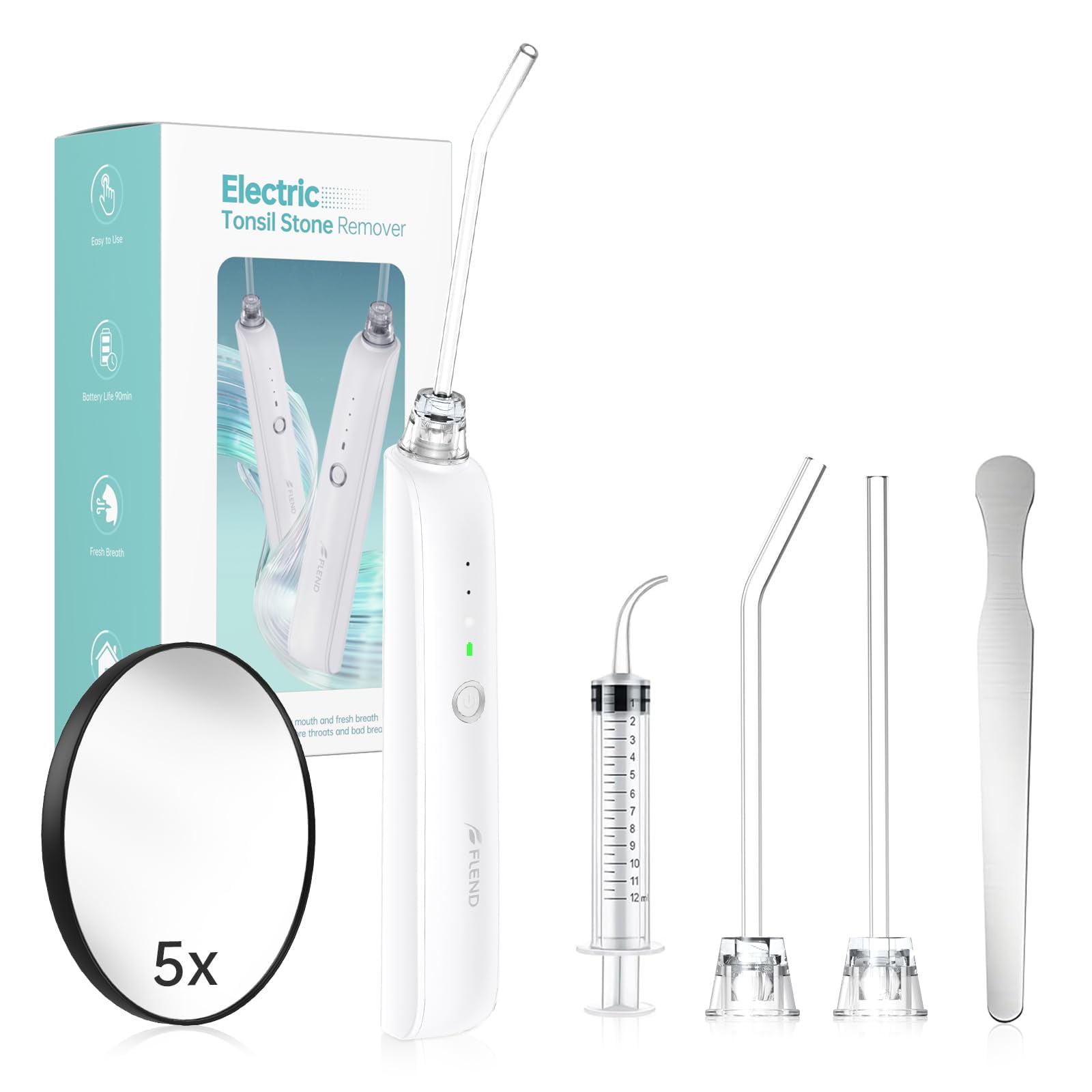 Tonsil Remover Kit,3 KEF16 Modes Electronic Tonsil Remover Vacuum,Oral ...