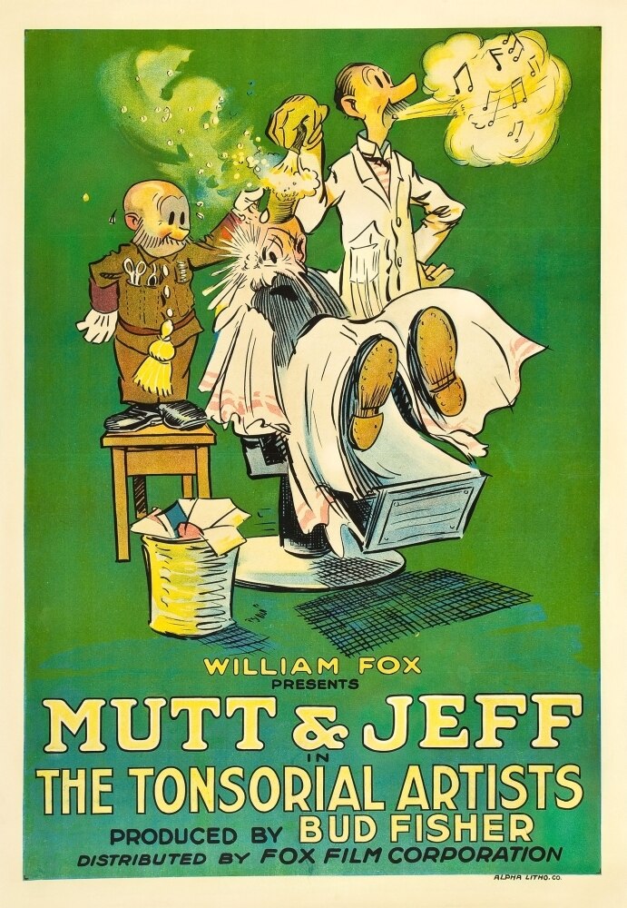 Tonsorial Artists From Left: Mutt Jeff On Poster Art 1918 Tm And ...