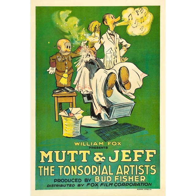 Tonsorial Artists From Left: Mutt Jeff On Poster Art 1918 Tm And ...