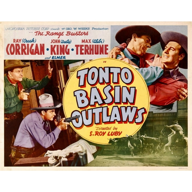 Tonto Basin Outlaws From Left: Max Terhune Ray 'Crash' Corrigan 1941 ...