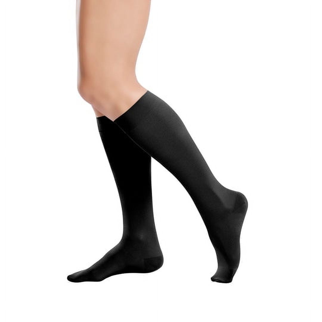 Truform Stockings, Knee High, Closed Toe: 30-40 mmHg, Black, 2X-Large ...