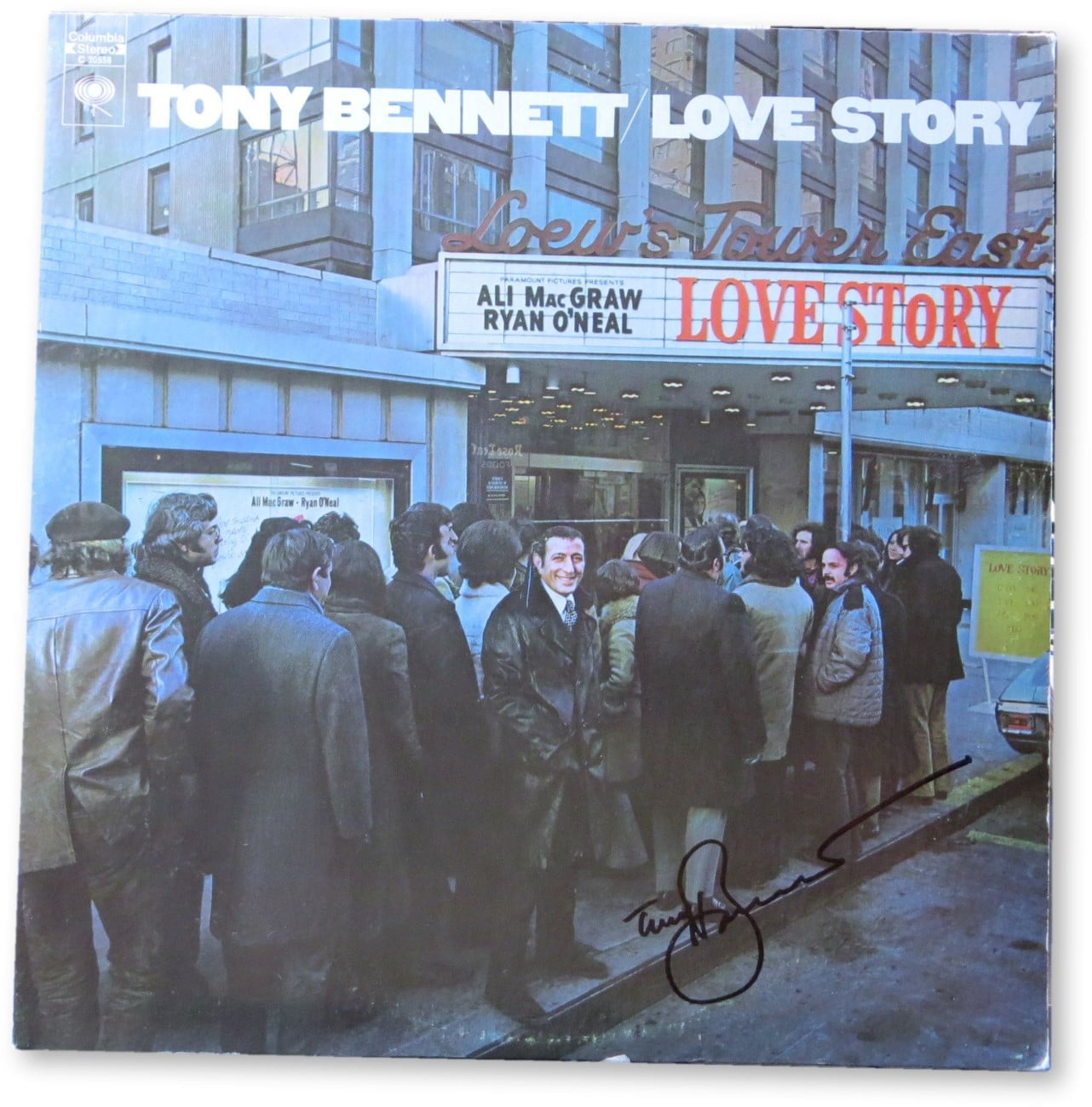 Tony Bennett Signed Autographed Record Album Cover Love Story JSA ...