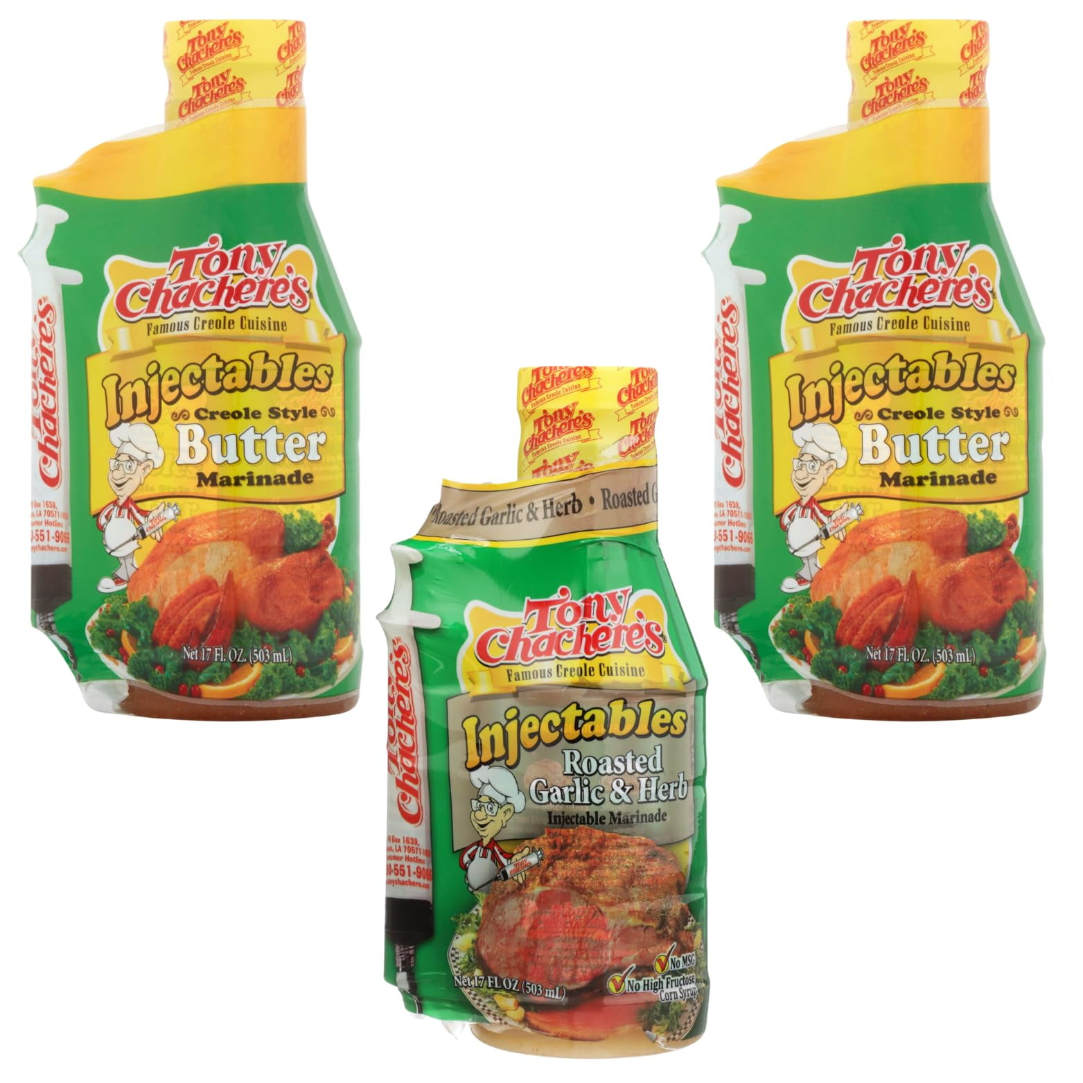 Tony Chachere Injectable Marinade AKF18 Variety Pack, Butter and ...