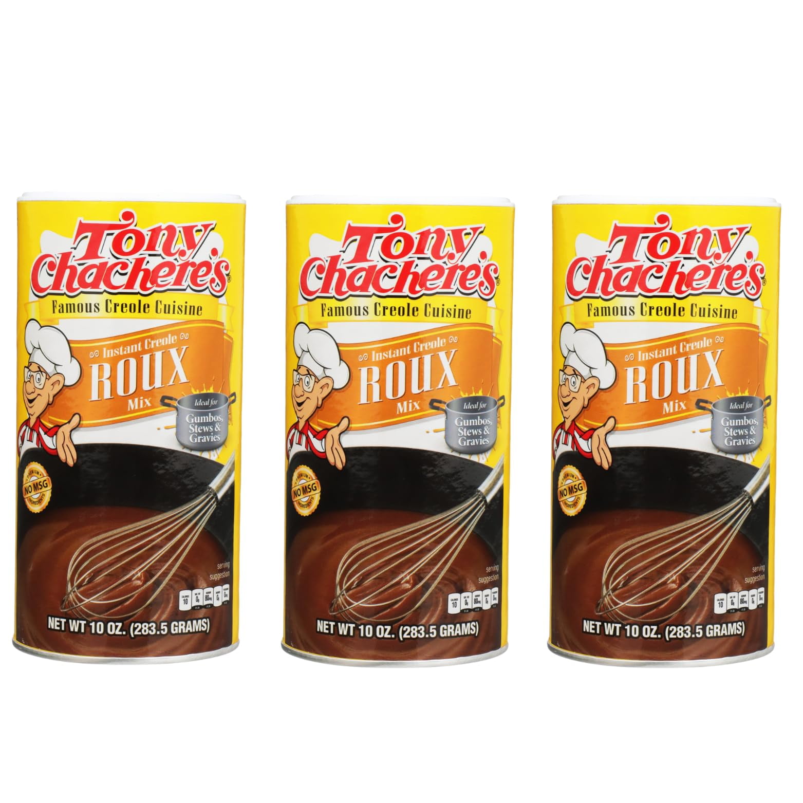 Tony Chachere Instant Gravy MZF22 Mix, Creole, Roux, 3 Count - Walmart.com