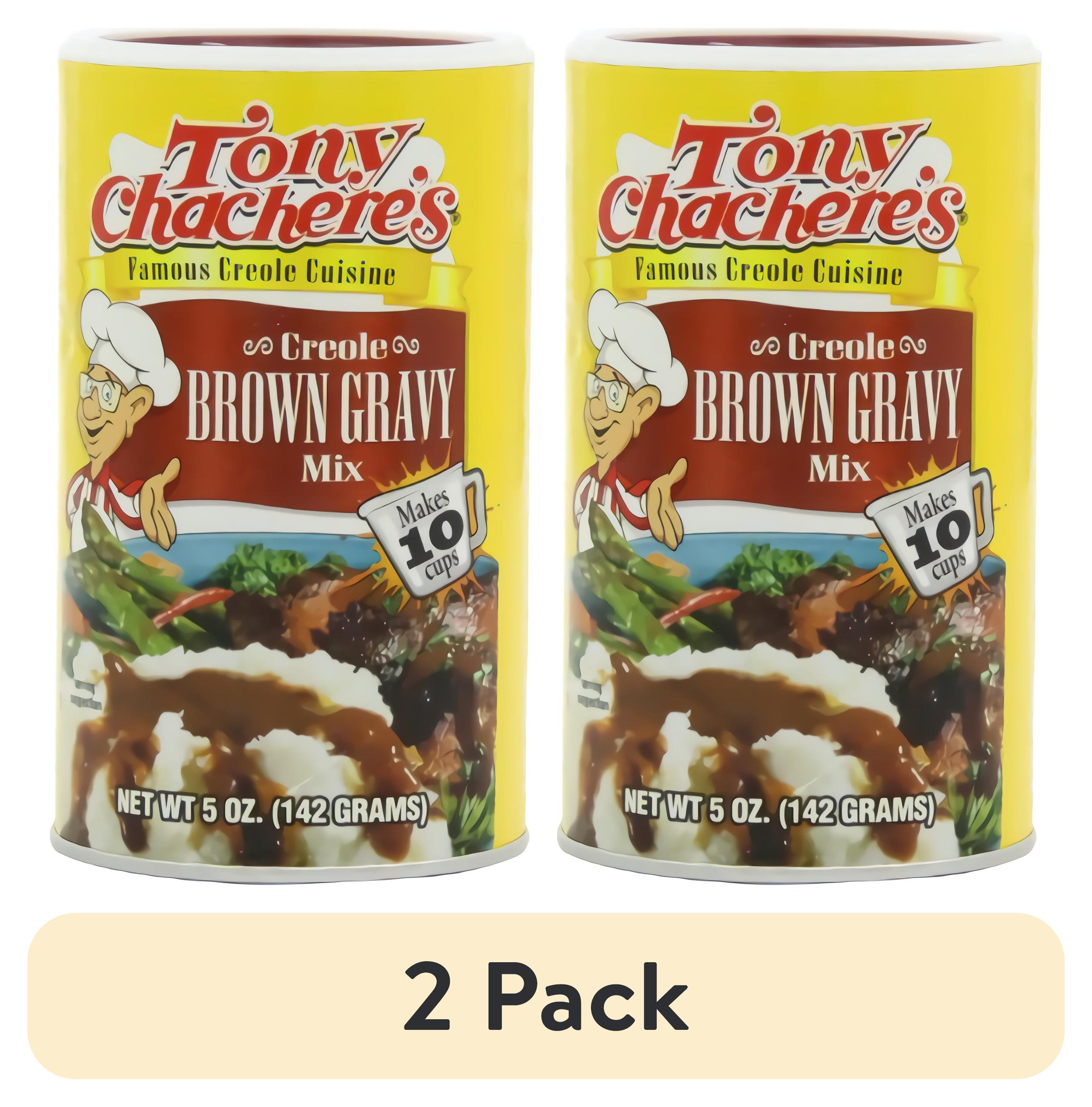 (2 pack) Tony Chachere Instant Gravy Mix, Creole Instant Gravy, Brown ...