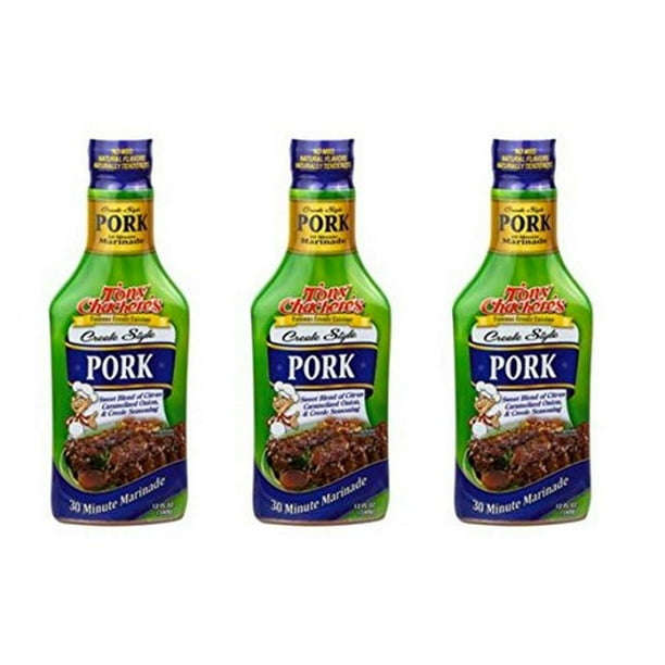 Tony Chachere Pourable Marinades, Pork Marinade, 12 Fl Oz, 3 Count ...