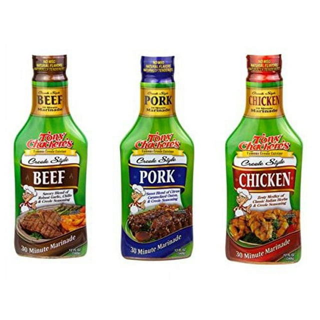 Tony Chachere Pourable Marinades, Variety Pack, 3 Count - Walmart.com