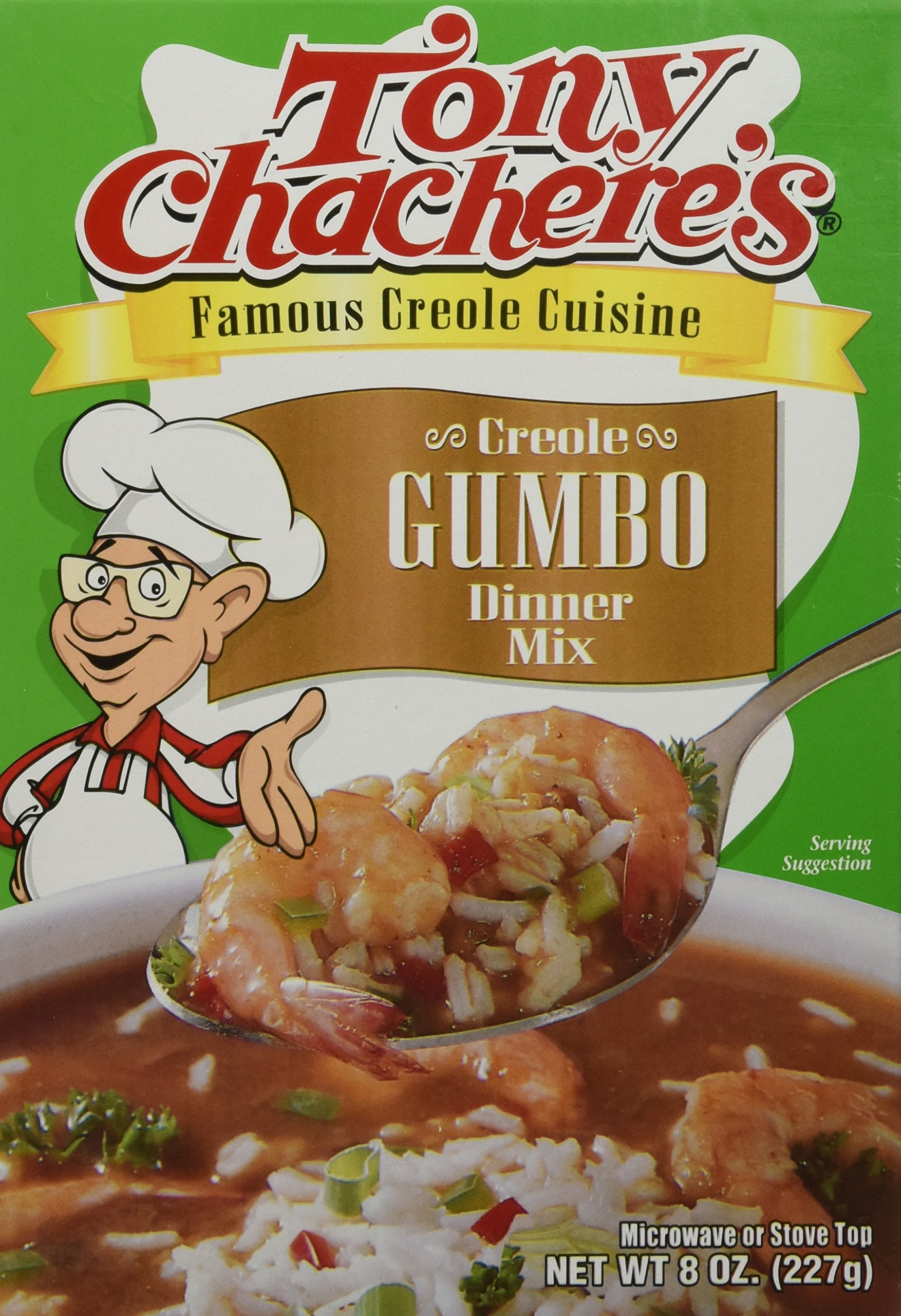 Tony Chachere's Creole Gumbo WHF2 Dinner Mix, 8-Ounce Units (Pack of 4 ...