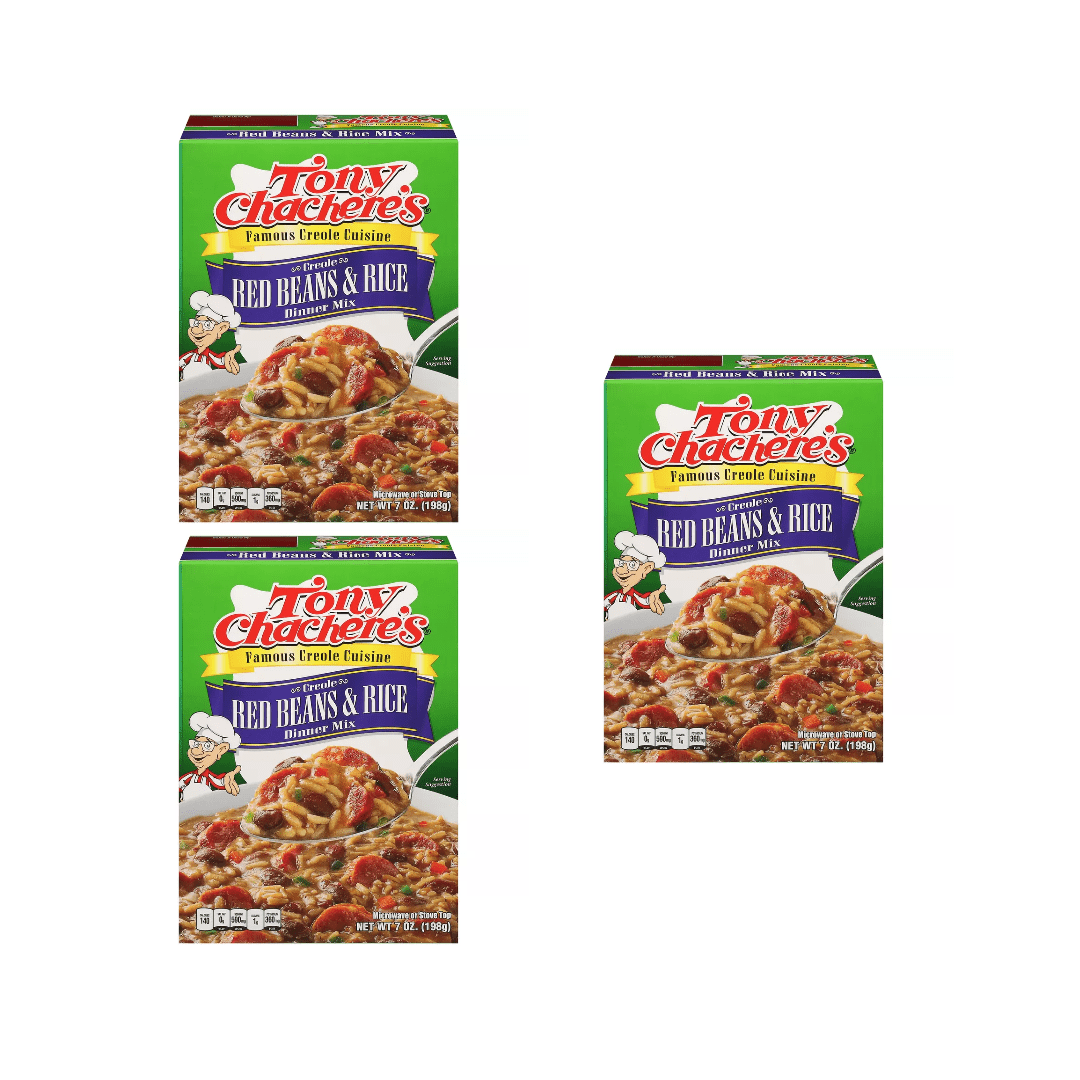 Tony Chachere's Creole Red Beans & Rice Dinner Mix, 7 oz, pack of 3 ...