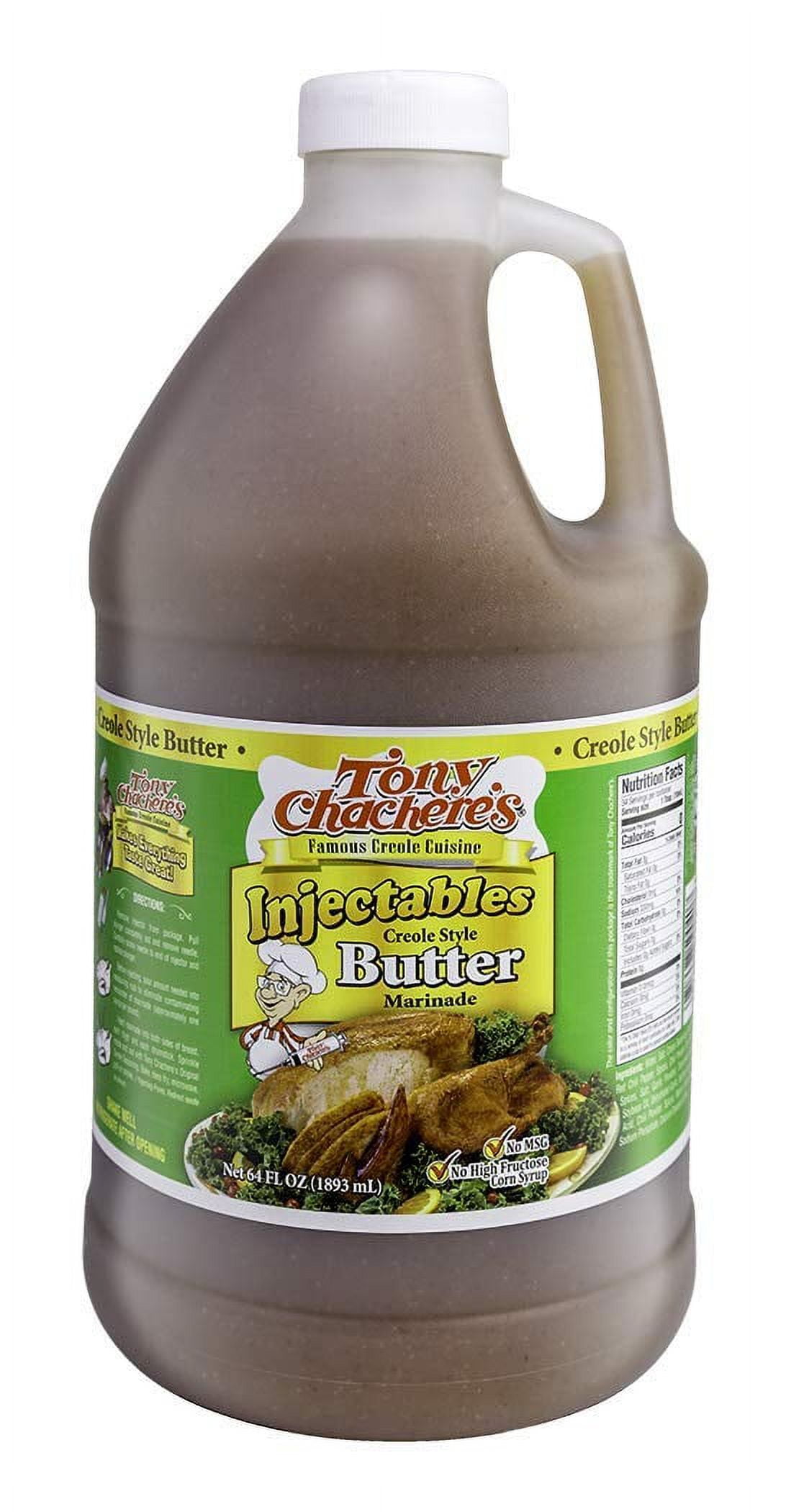 Tony Chachere's Injectable Butter YPF5 Creole Style Marinade, 64 oz ...