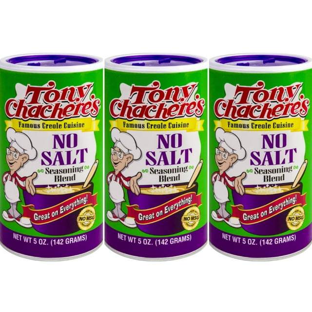 Tony Chachere's No Sodium YPF5 Seasoning - 3 Pack of 5 Ounce Canisters ...