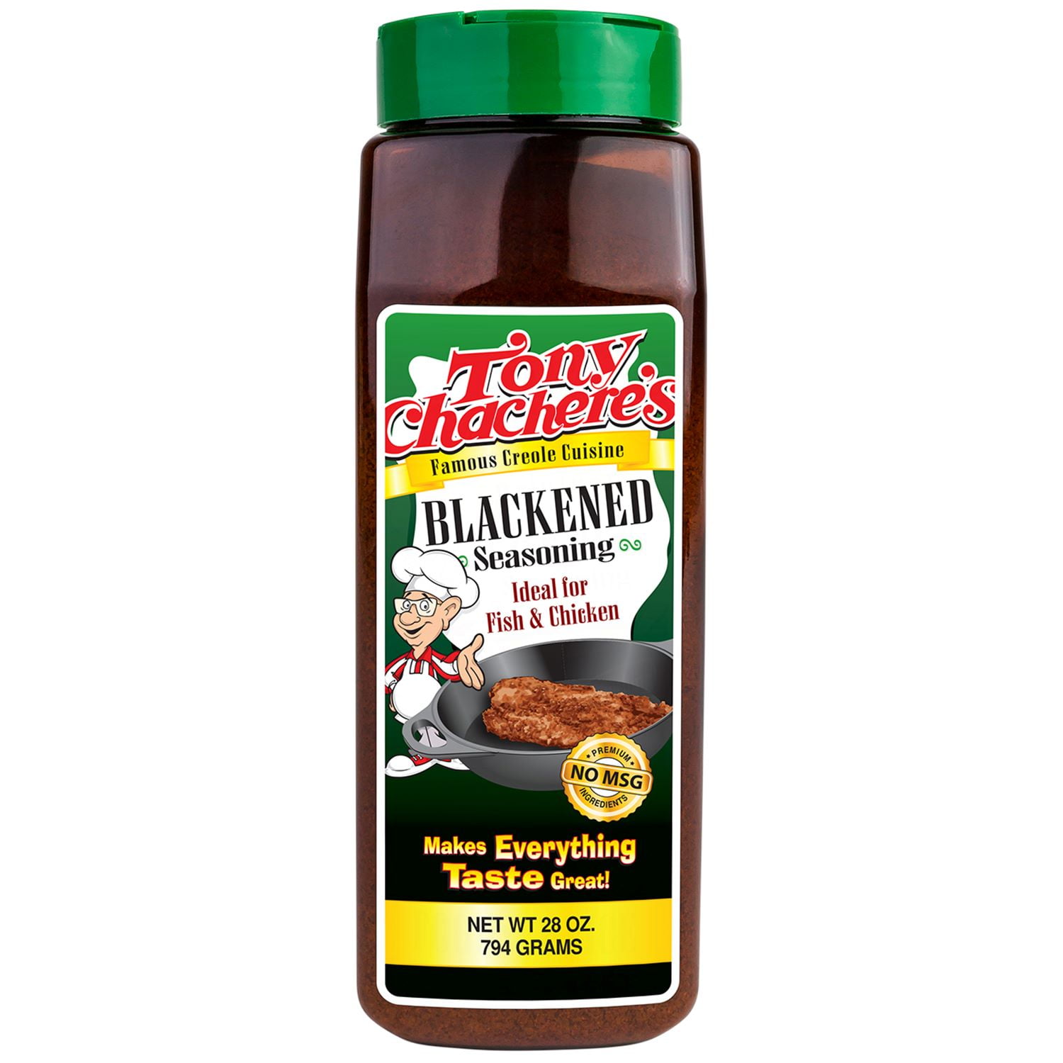 Tony Chachere’s, Seasoning, Cajun, Blackened, 28 oz - Walmart.com