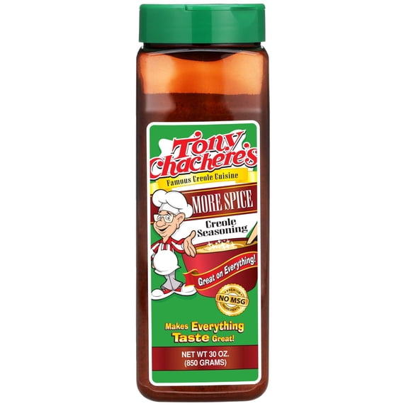 Tony Chachere's Cajun Seasoning More Spice 30 oz Less Sodium Flavored ...