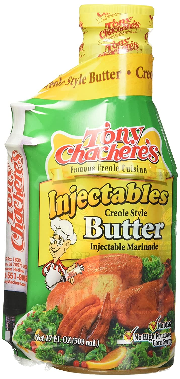 Tony Chacheres Creole Style Butter Injectable Marinade, 17oz - Walmart.com
