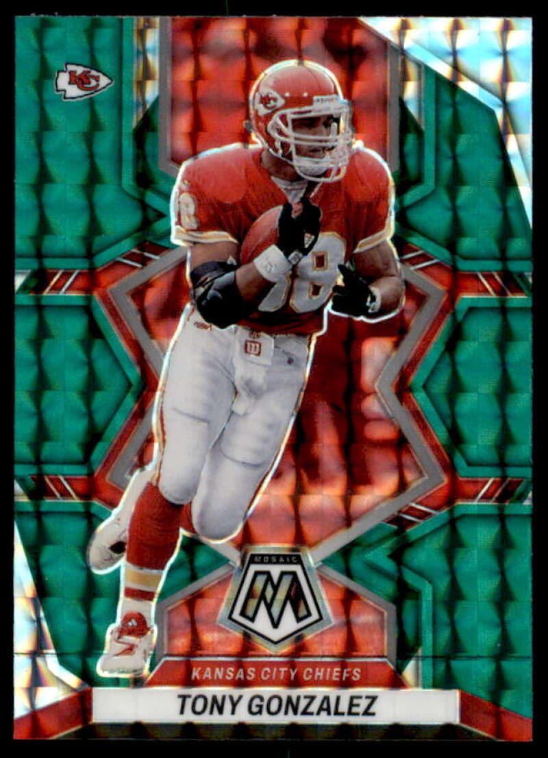 Tony Gonzalez Card 2022 Panini Mosaic Mosaic Green #100 - Walmart.com