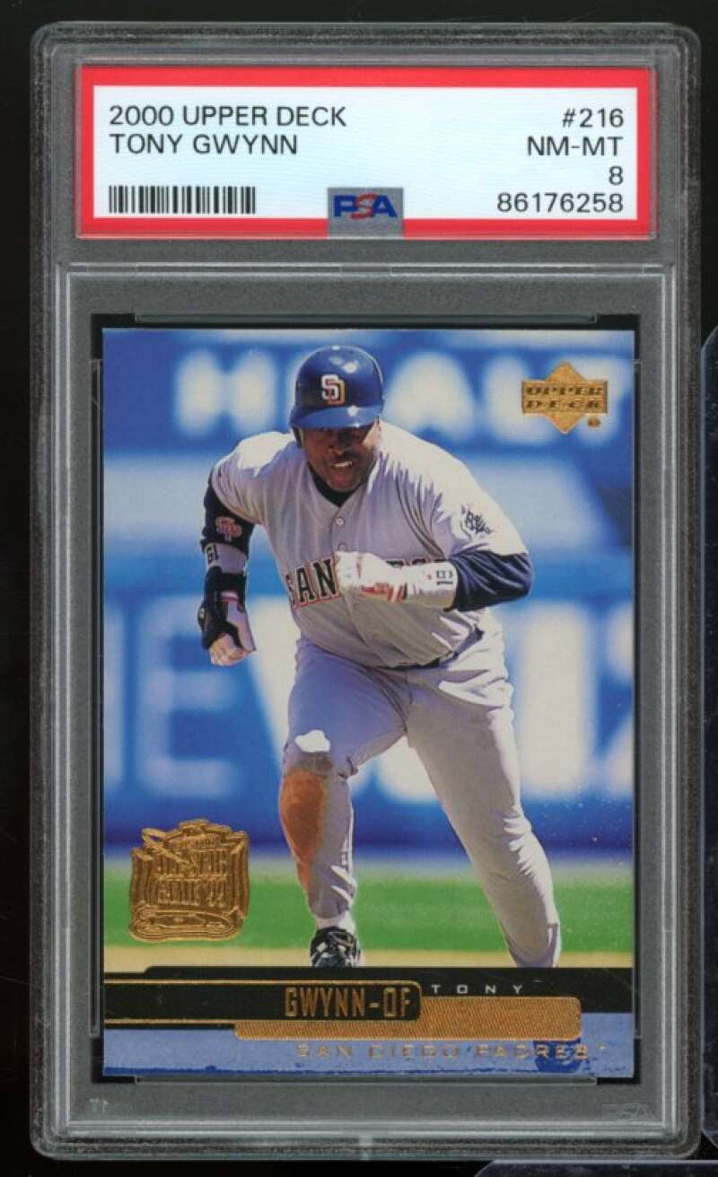 Tony Gwynn Card 2000 Upper Deck #216 PSA 8 - Walmart.com