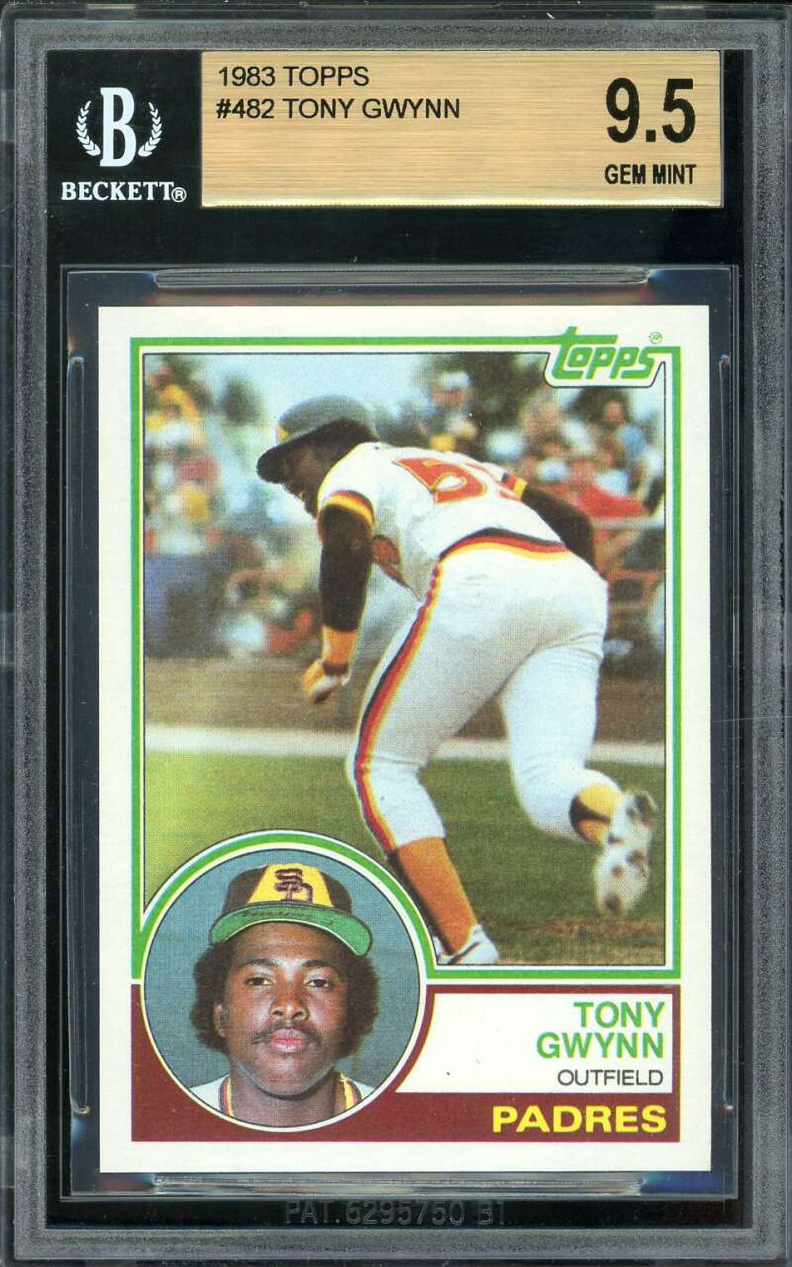 Tony Gwynn Rookie Card 1983 Topps #482 BGS 9.5 (9.5 9.5 9.5 9 ...