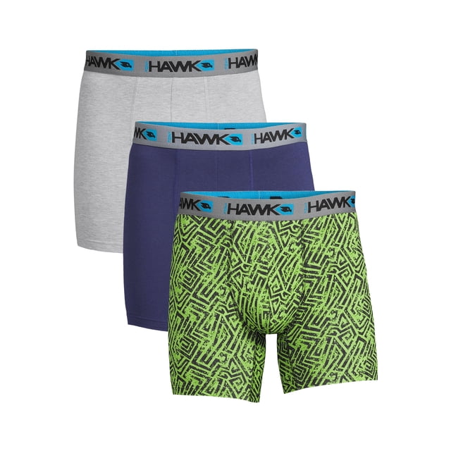 Tony Hawk 3-Pack Adult Mens Cotton Stretch Boxer Briefs, Sizes S-XL ...
