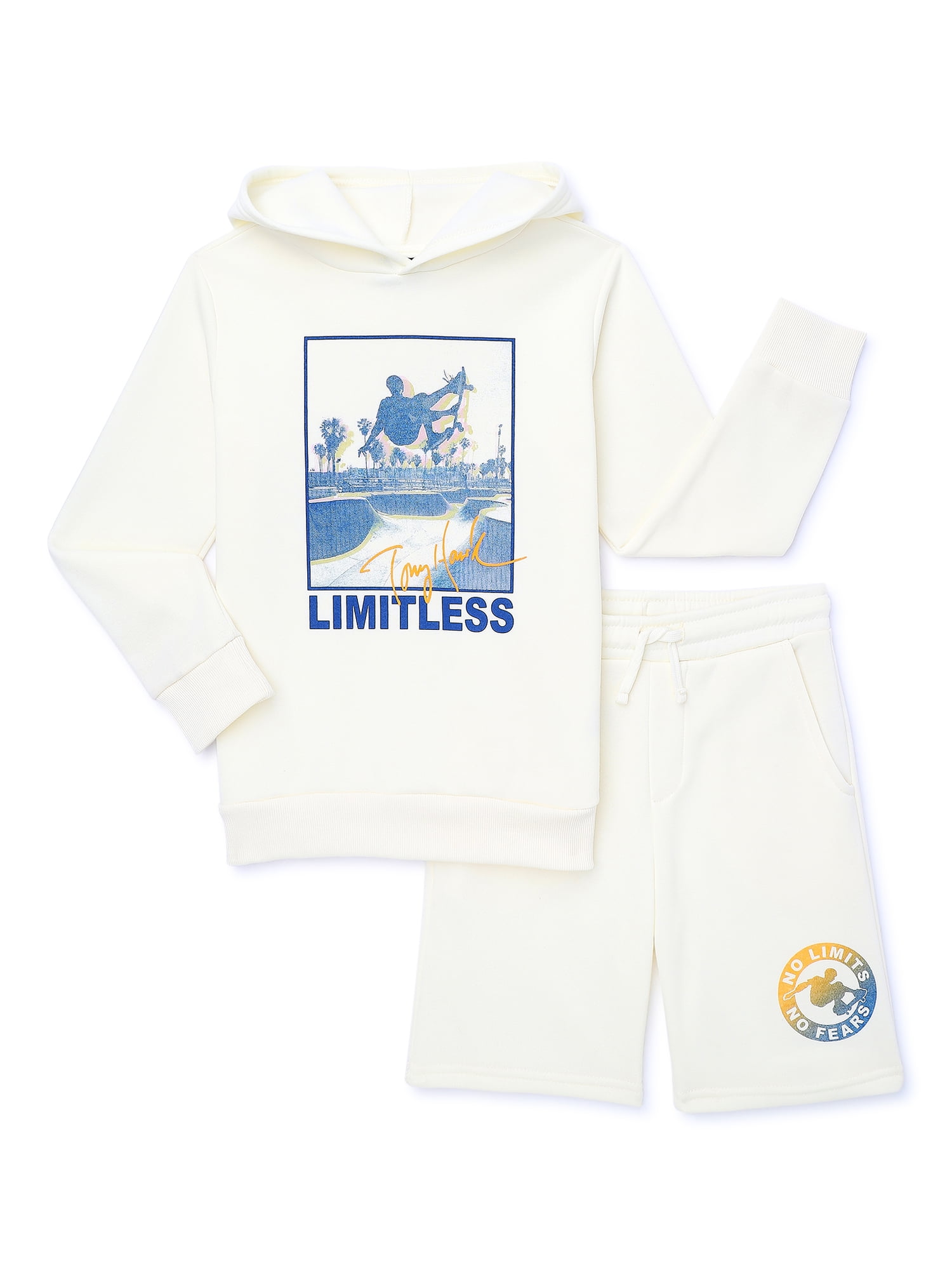 Tony Hawk Boys Fleece Hoodie and Shorts, 2-Piece Outfit Set, Sizes 4-12 ...