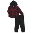 Tony Hawk Boys Hooded Flannel Shirt and Jogger Pant 2-Piece Outfit Set ...