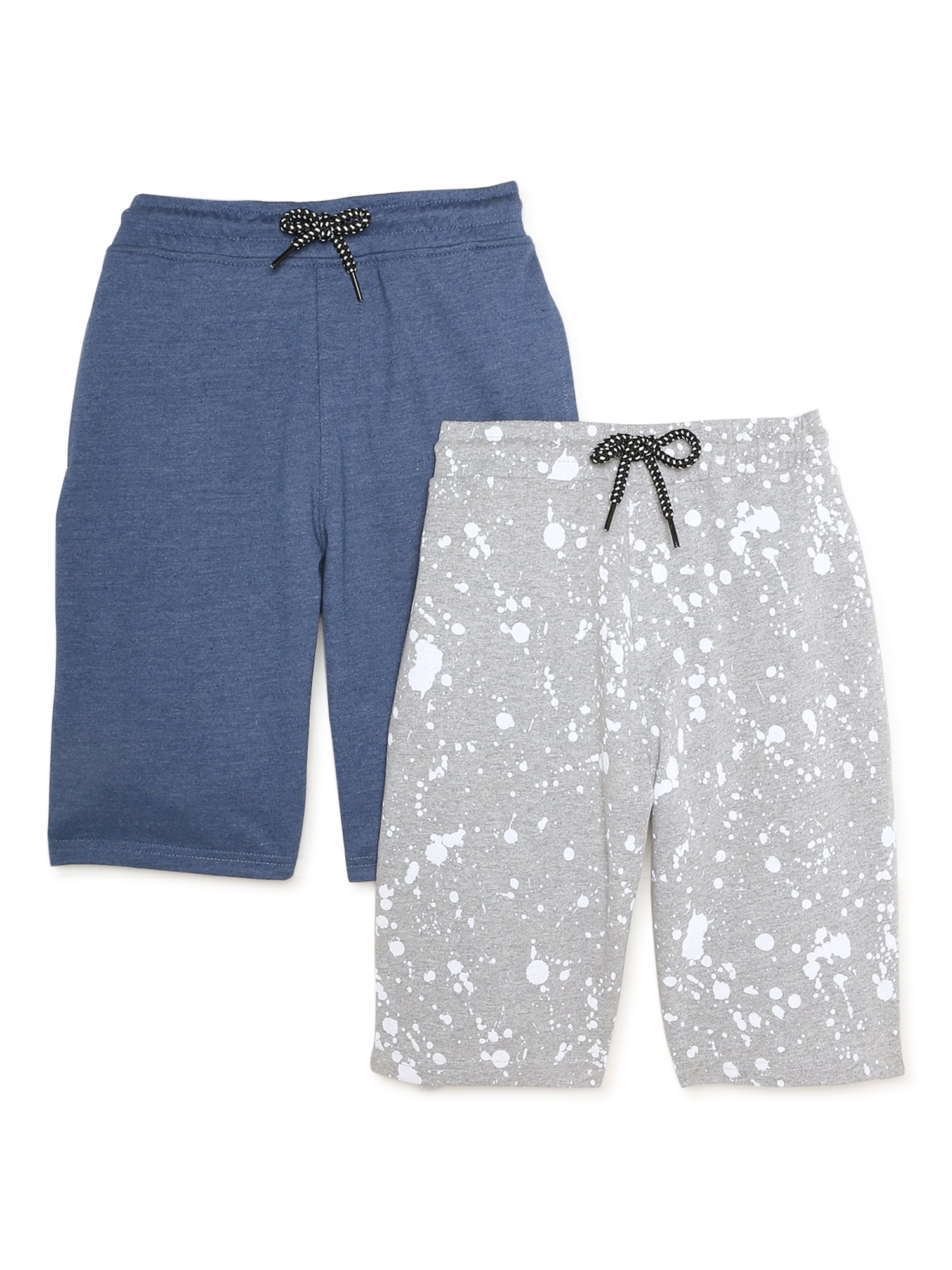 Tony Hawk Boys Print and Solid Knit Shorts, 2-Pack, Sizes 4-16 ...