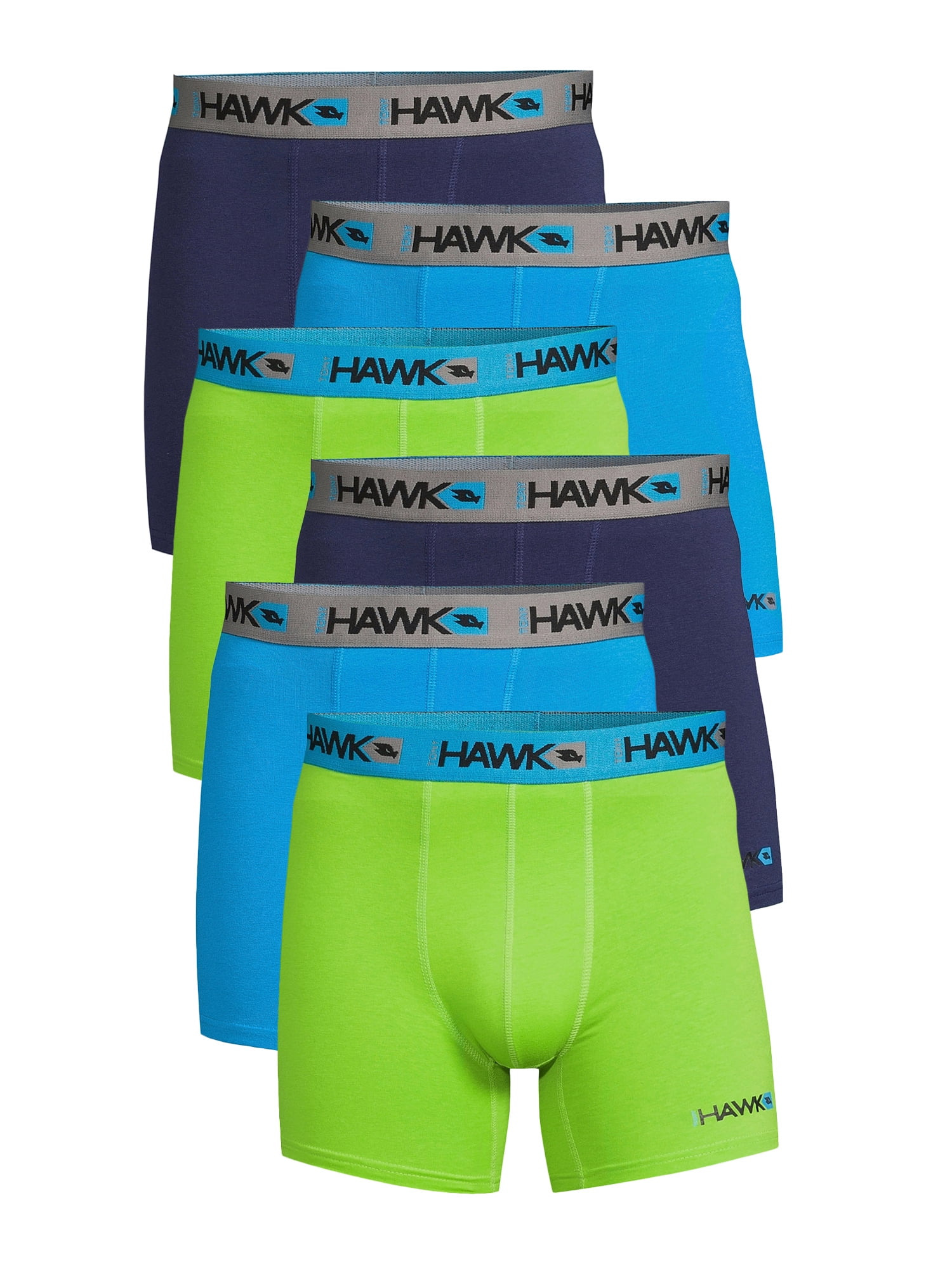 Tony Hawk Men's Cotton Stretch Boxer Briefs, 6-Pack - Walmart.com