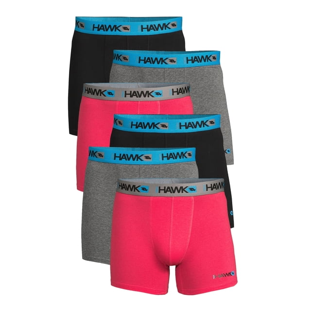 Tony Hawk Men's Cotton Stretch Boxer Briefs, 6-Pack - Walmart Business ...