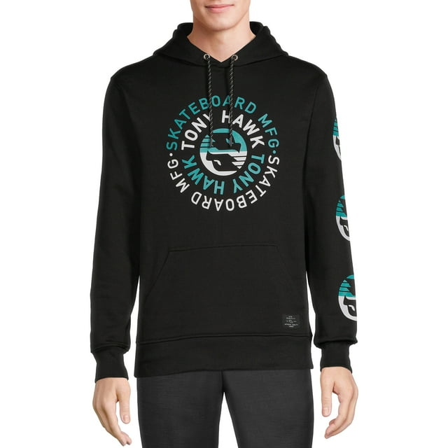 Tony Hawk Men’s Hawk Logo Fleece Hoodie Sweatshirt, Sizes S-XL ...