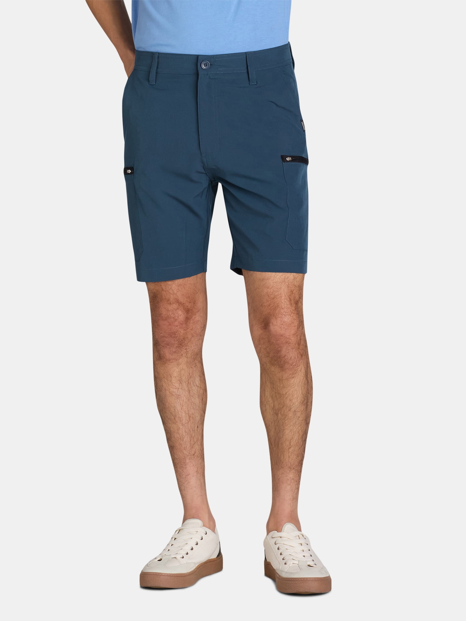 Tony Hawk Men's Hybrid Cargo Shorts with Zip Pockets, 8” Inseam, Waist ...