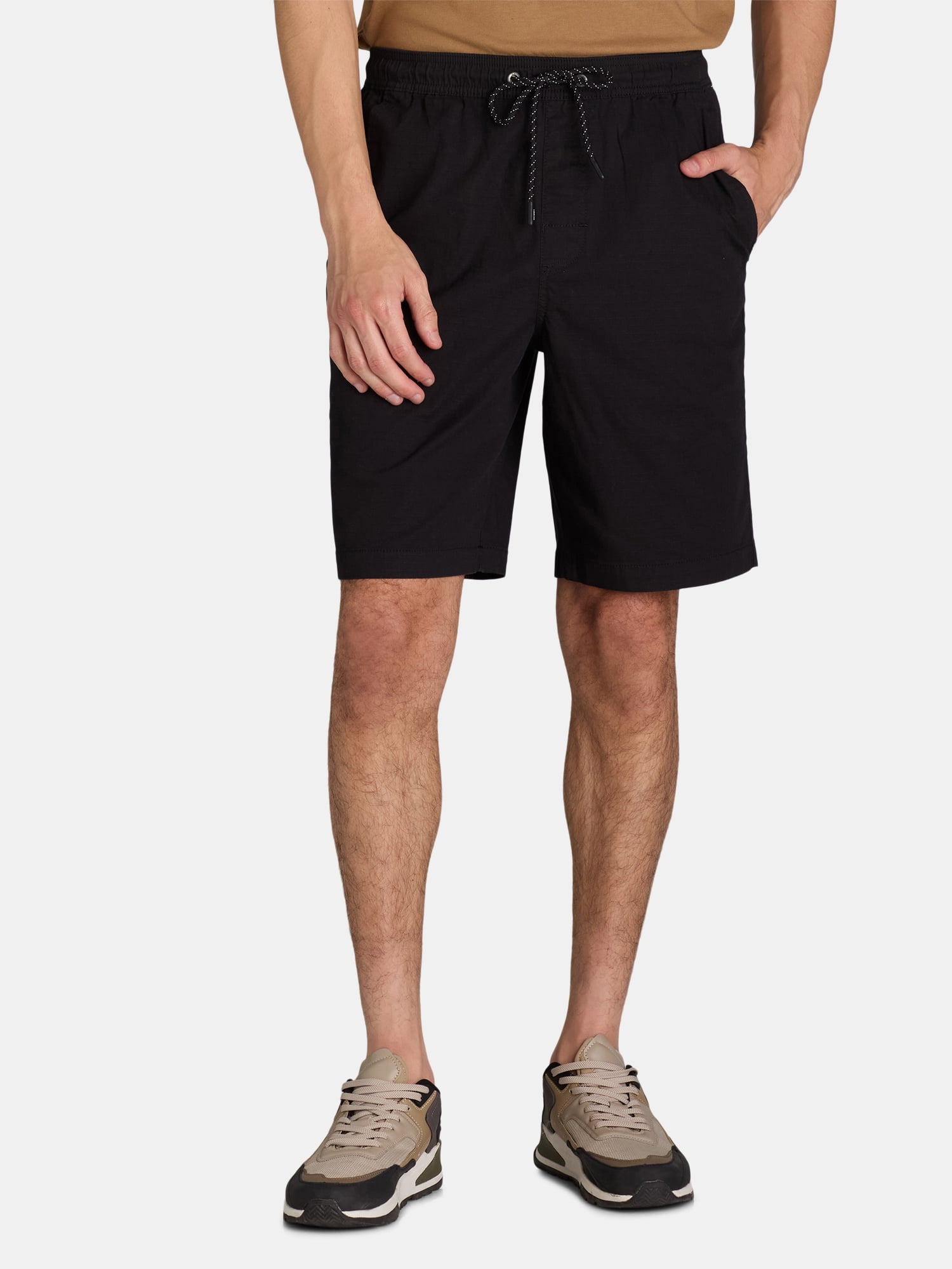 Tony Hawk Men's Ripstop Pull-On Shorts, 9 Inseam, Cotton/Spandex, Sizes ...