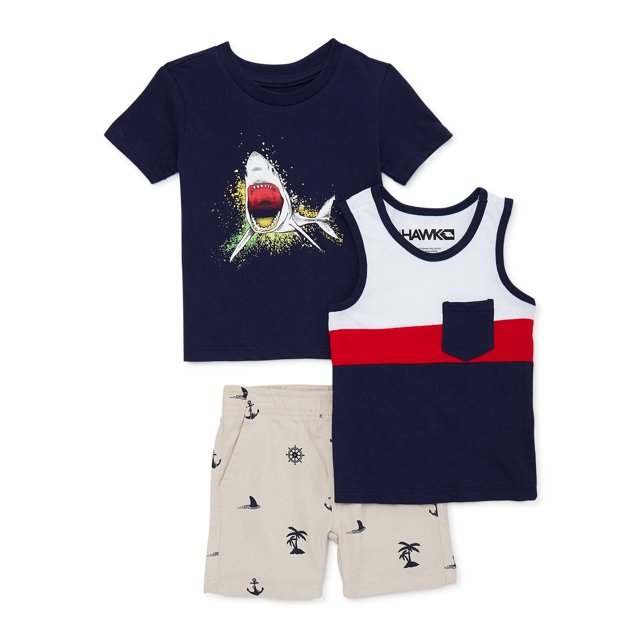 Tony Hawk Toddler Boy 3Pc Outfit Sets, Sizes 2T-4T - Walmart.com