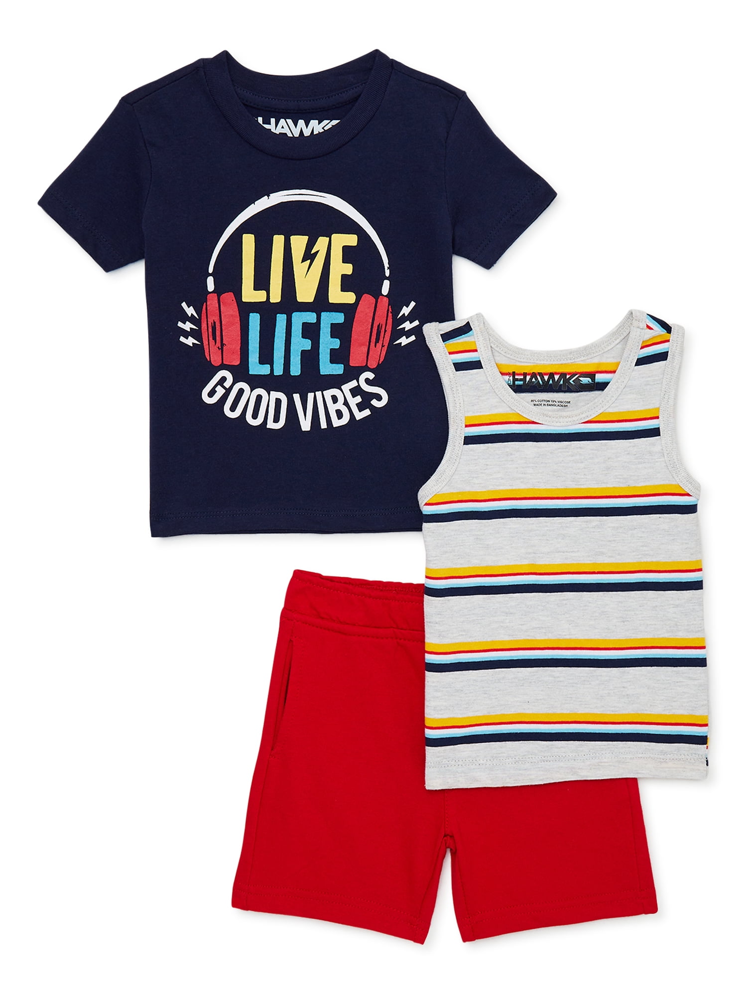 Tony Hawk Toddler Boy 3Pc Outfit Sets, Sizes 2T-4T - Walmart.com