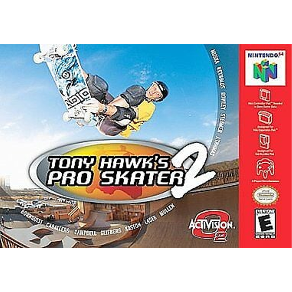 Tony Hawk's Pro Skater 2 N64 Game,US Version - Walmart.com Tony Hawk's Pro Skater 2 N64 Game,US Version - Walmart.com